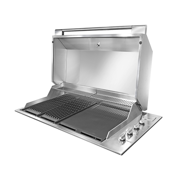 Artusi 104cm 4 Burner Built-In Gas BBQ - Stainless Steel – Outdoor Concepts
