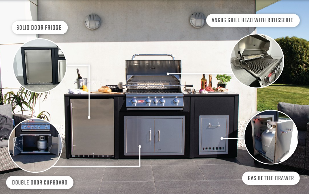 Bull 150L Outdoor Under Counter Solid Door Fridge – Outdoor Concepts