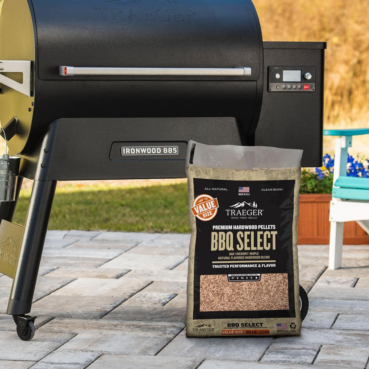Traeger BBQ Select Pellets 30lbs – Outdoor Concepts