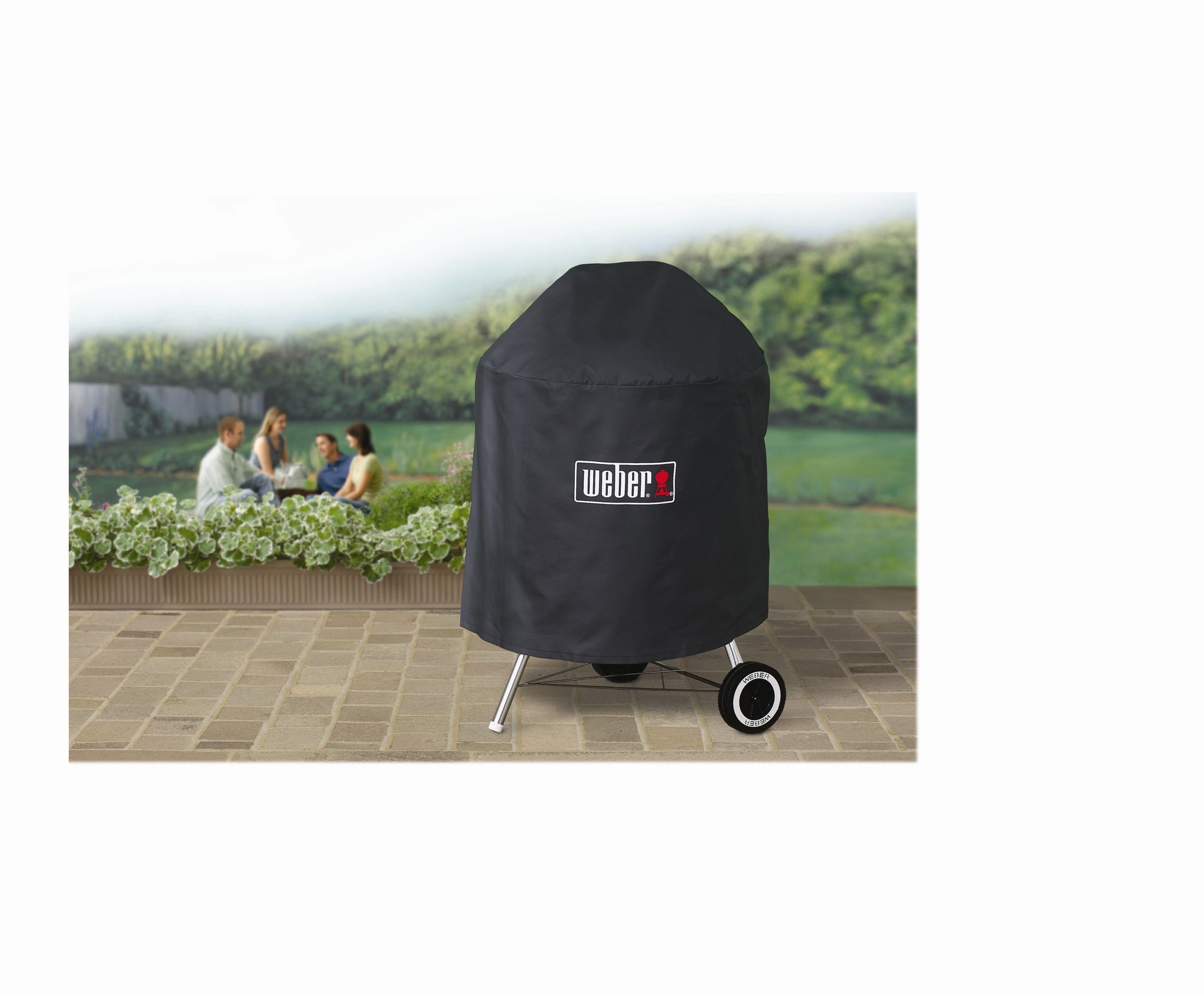 WEBER 57CM KETTLE DELUXE FULL LENGTH WEATHERPROOF COVER | BBQ Cover ...