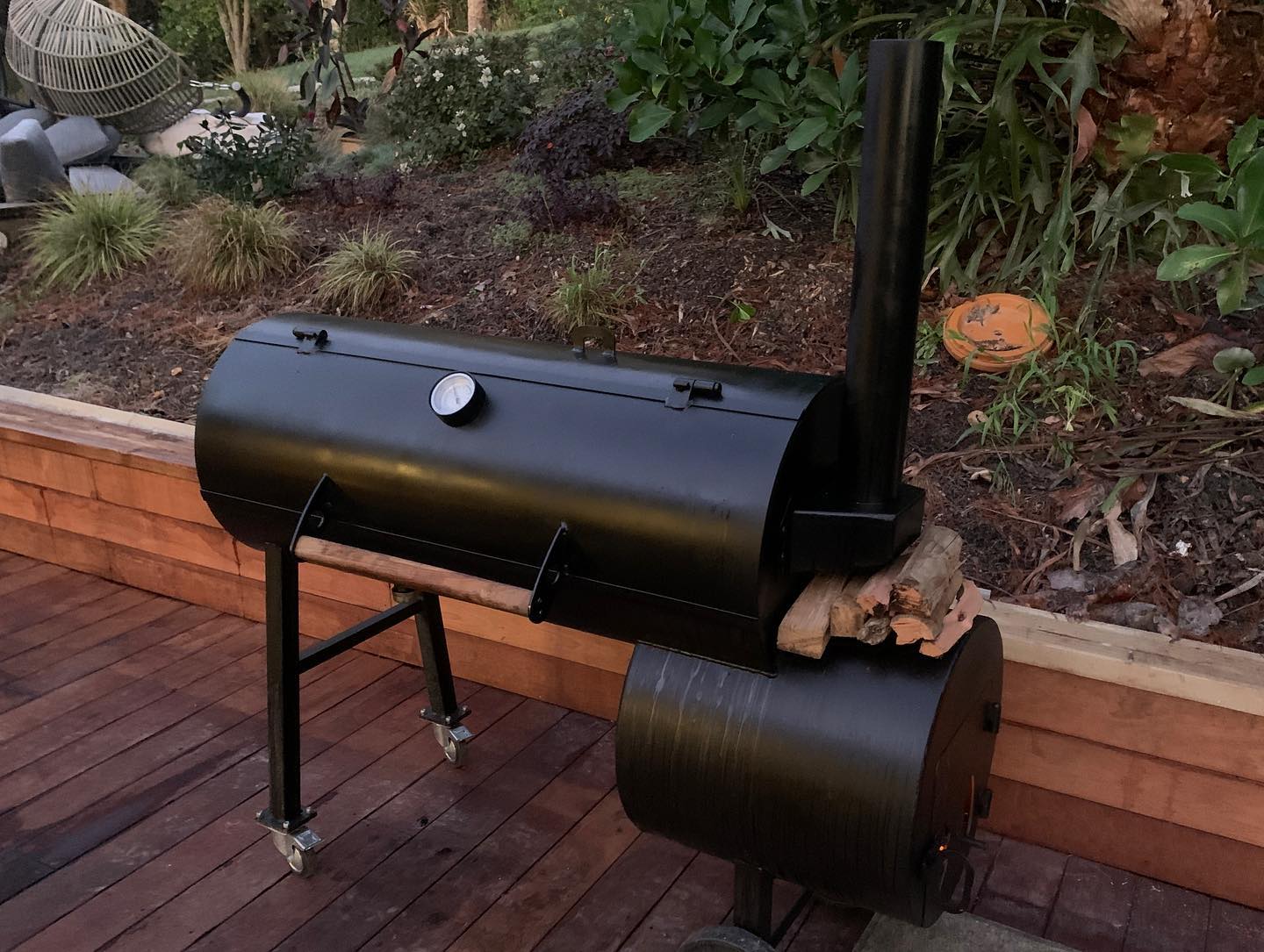 Iron Train 1200 Reverse Flow Offset Smoker – Outdoor Concepts